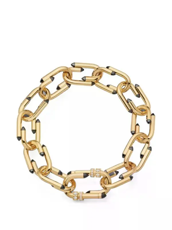 NOUVEL HERITAGE Try Me Enamel And Diamond Bracelet - Gold