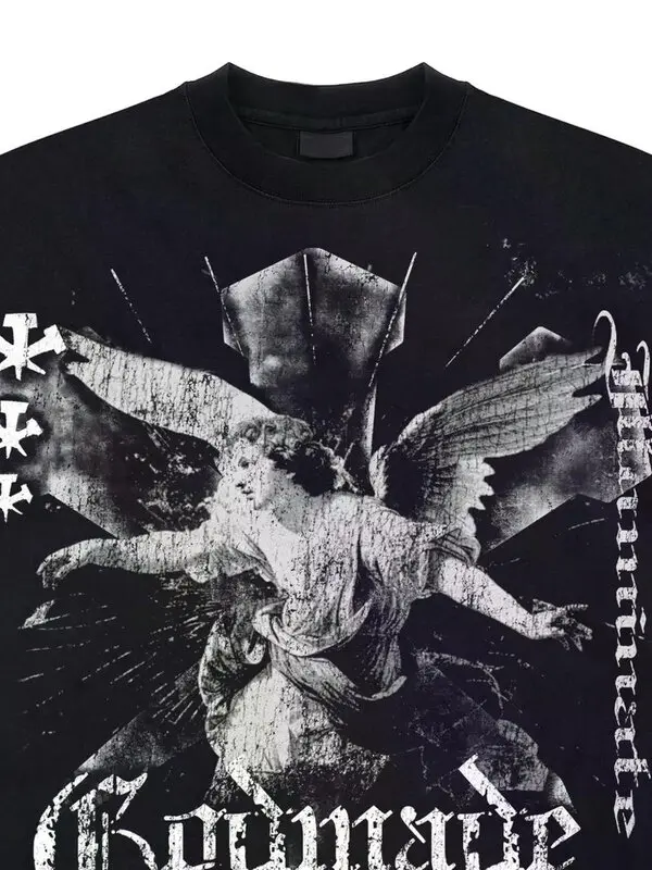 GODMADE Illuminated Graphic-print T-shirt - Black