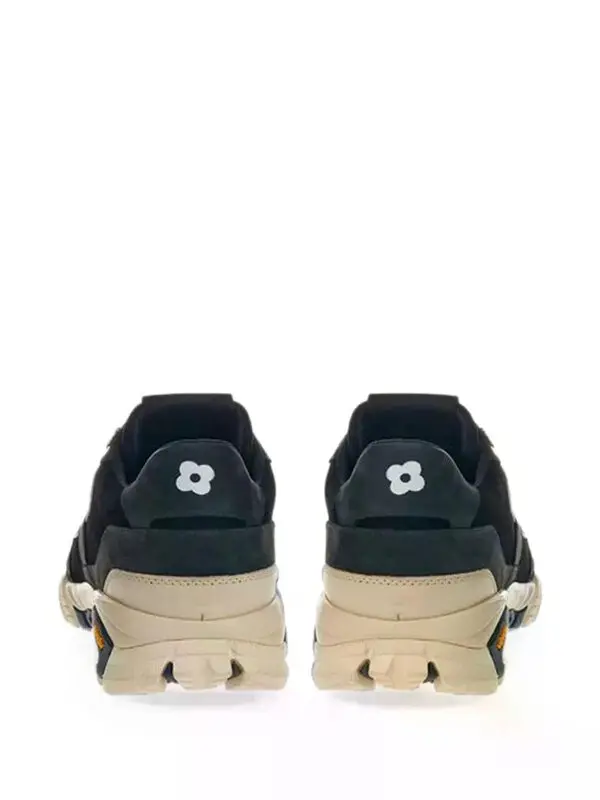 LARDINI Suede Panelled Sneakers