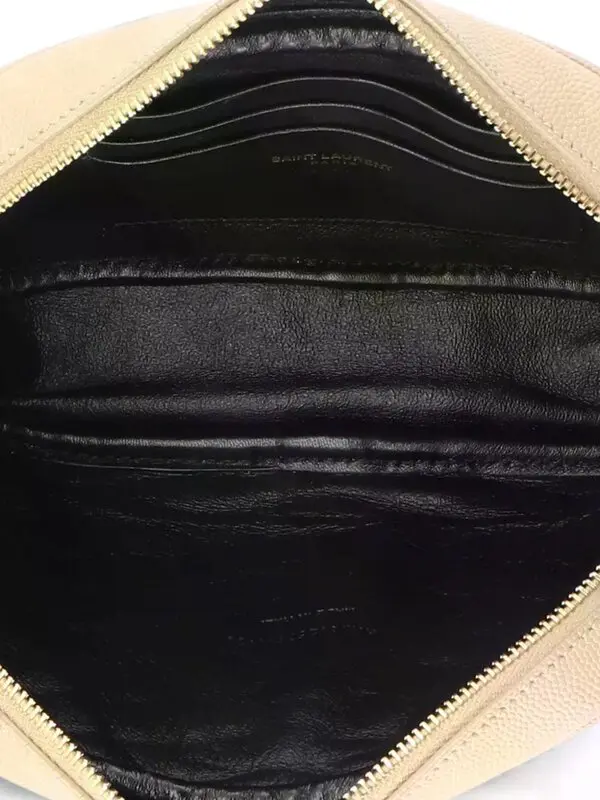 Saint Laurent Lou Camera Bag Matelasse Chevron Leather Mini Crossbody Bag - Neutrals