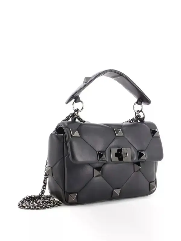 Valentino Garavani Roman Stud Flap Bag Quilted Leather Medium Crossbody Bag