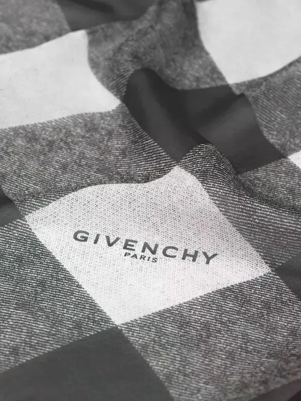 Givenchy Checked Square In Silk Georgette