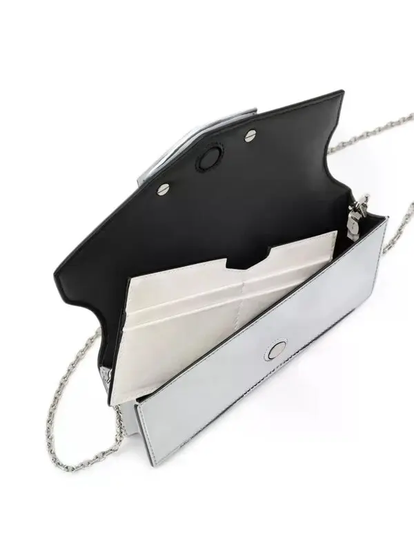 Givenchy Antigona Wallet On Chain In Mirror Leather