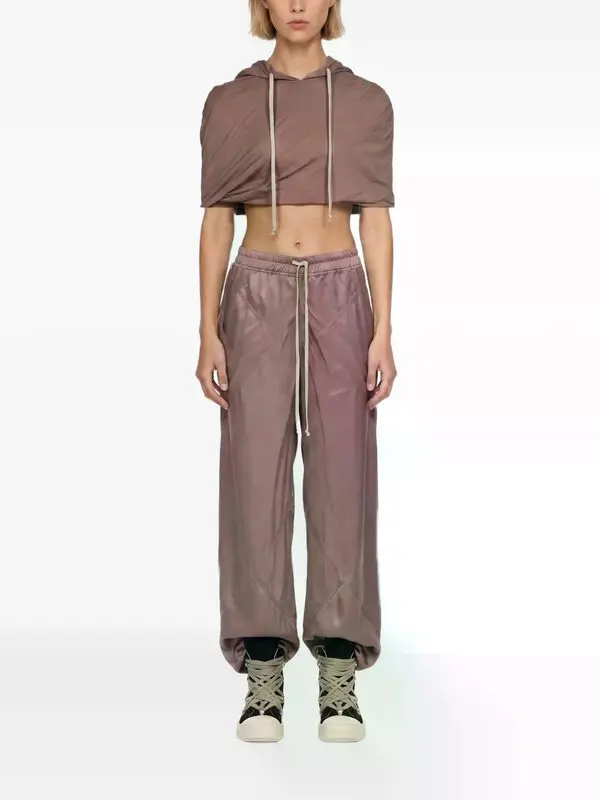 Rick Owens Draped Cropped Hoodie