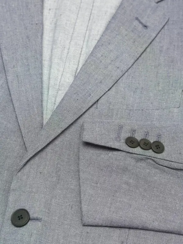 Gant Melange-effect Long-sleeve Blazer