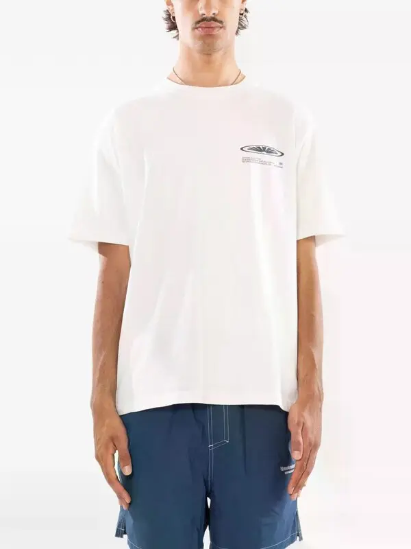NEW AMSTERDAM SURF ASSOCIATION Logo-print T-shirt - White