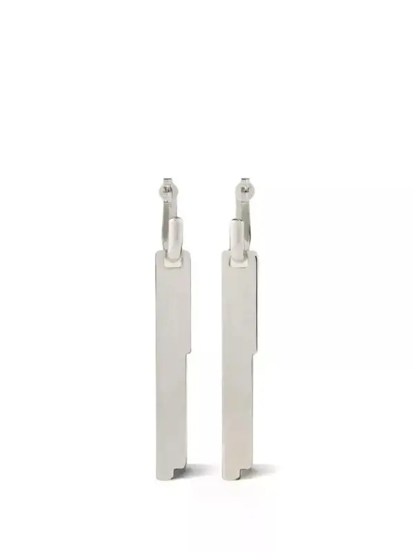 Givenchy Tape Earrings In Metal And Enamel