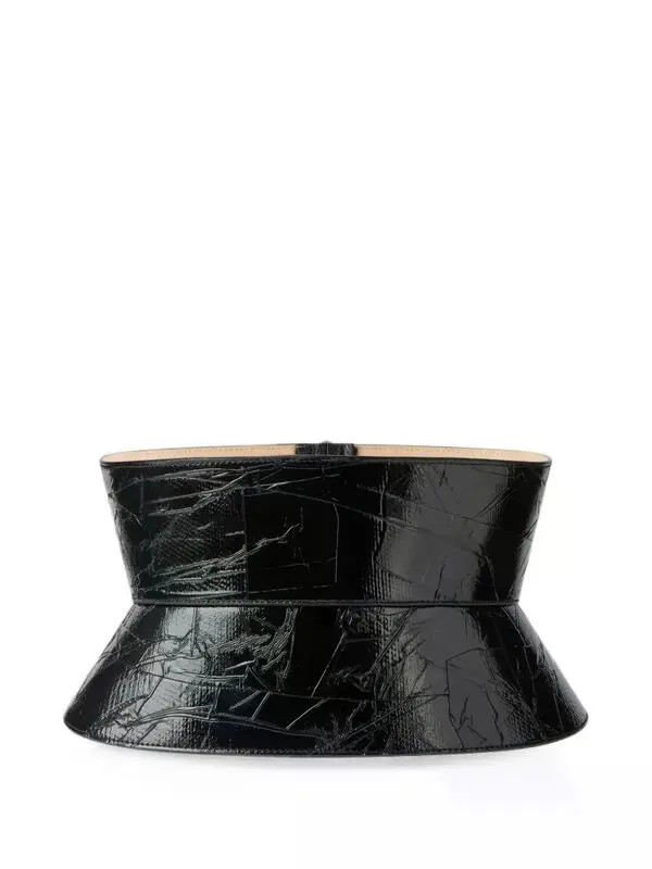 Givenchy Corset Belt In Leather With Tape Print