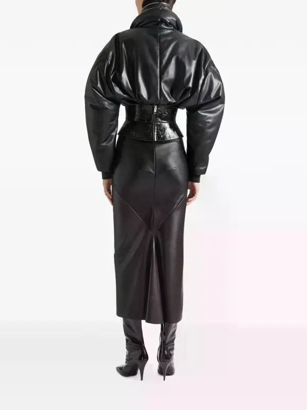 Givenchy Corset Belt In Leather With Tape Print