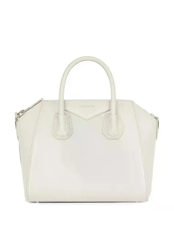 Givenchy Small Antigona Bag In Box Leather - Neutrals