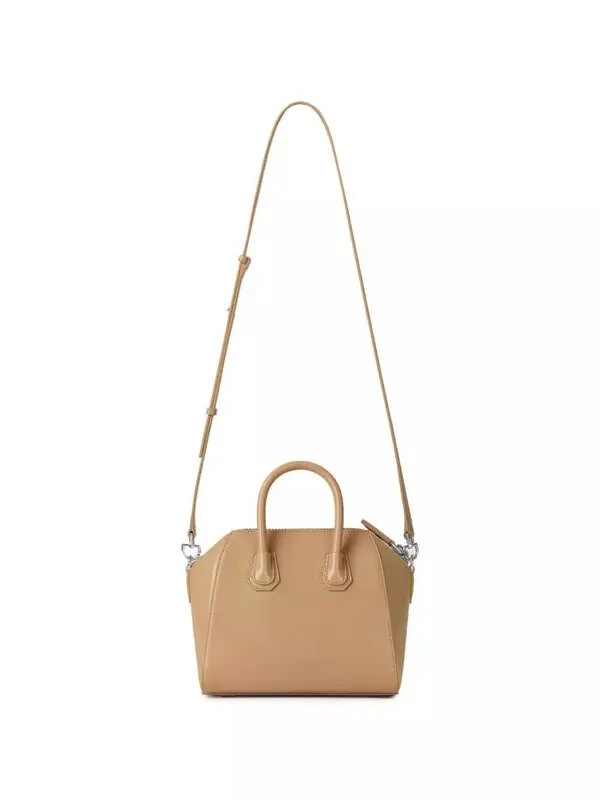 Givenchy Mini Antigona Bag In Box Leather - Neutrals