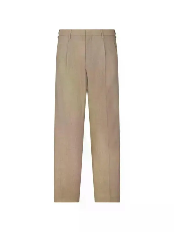SLOWEAR Pleated Virgin-wool Tailored Trousers