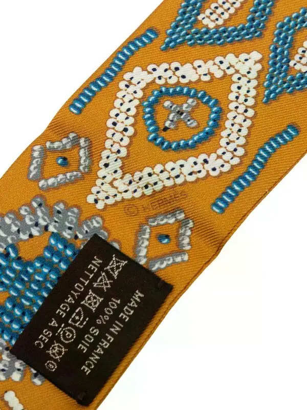Hermès 2019-2026 Kelly En Perles Twilly Silk Scarf Scarves - Yellow