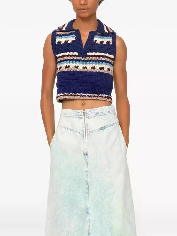 Sea Sutton Crochet Sweater Vest