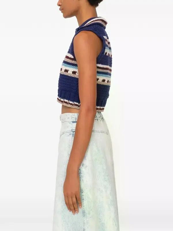 Sea Sutton Crochet Sweater Vest