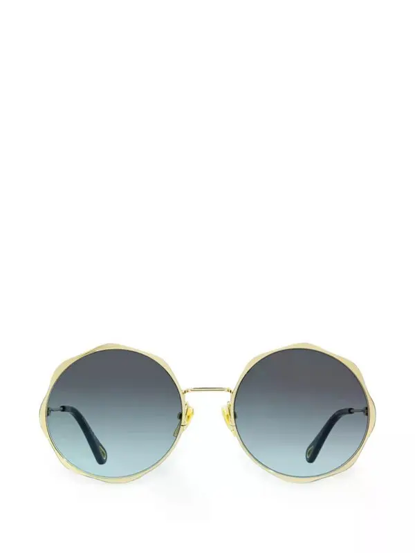 Chloé Scalloped Round-frame Sunglasses