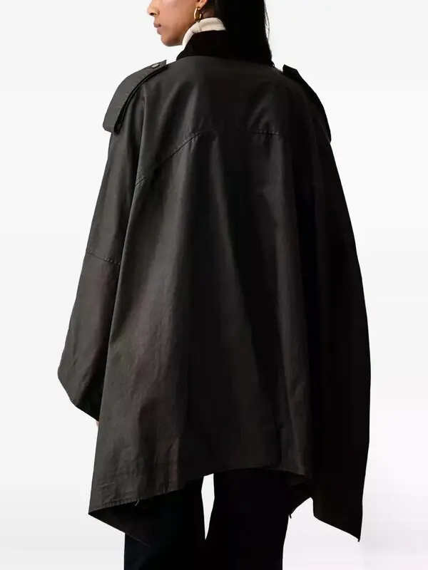 VICOLO Waxed Double-breasted Coat