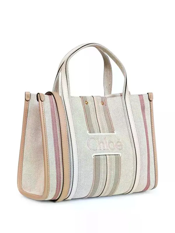 Chloé Woody Logo-embroidered Tote Bag