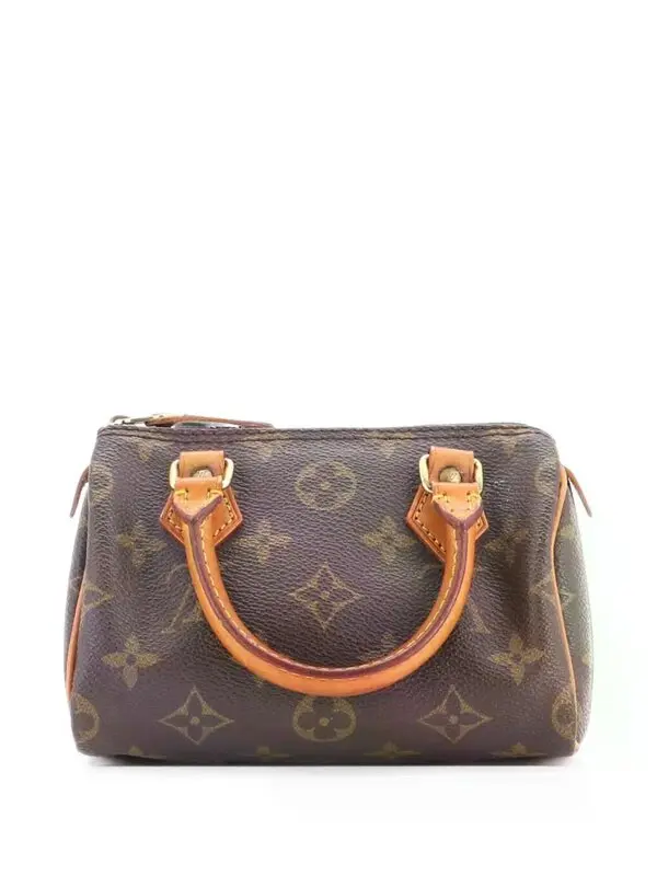 LOUIS VUITTON Speedy Mini Hl Handbag Monogram Canvas Satchel