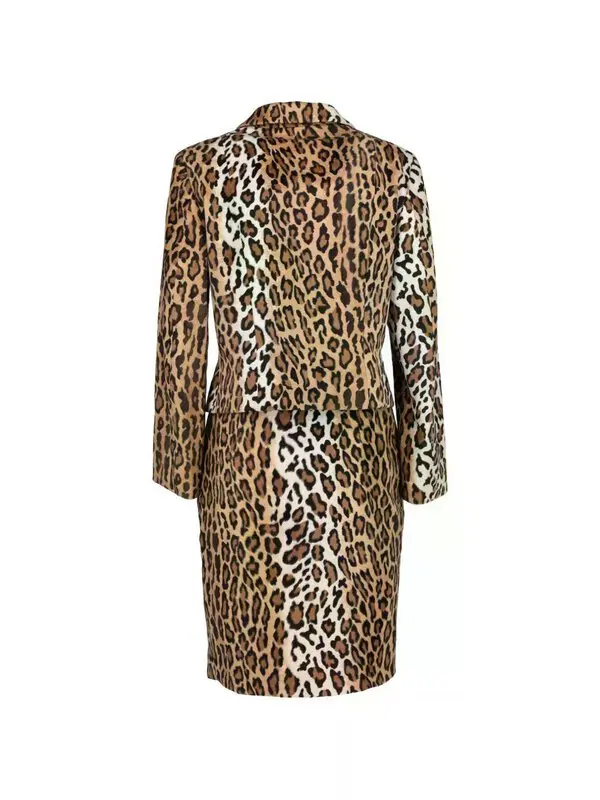 Moschino Leopard-print Skirt Suit