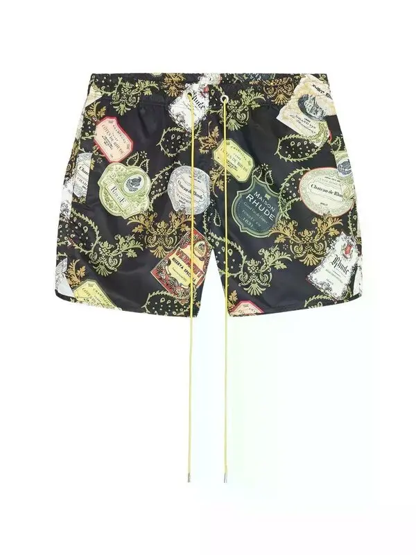Rhude Vin Bandana-print Swim Shorts