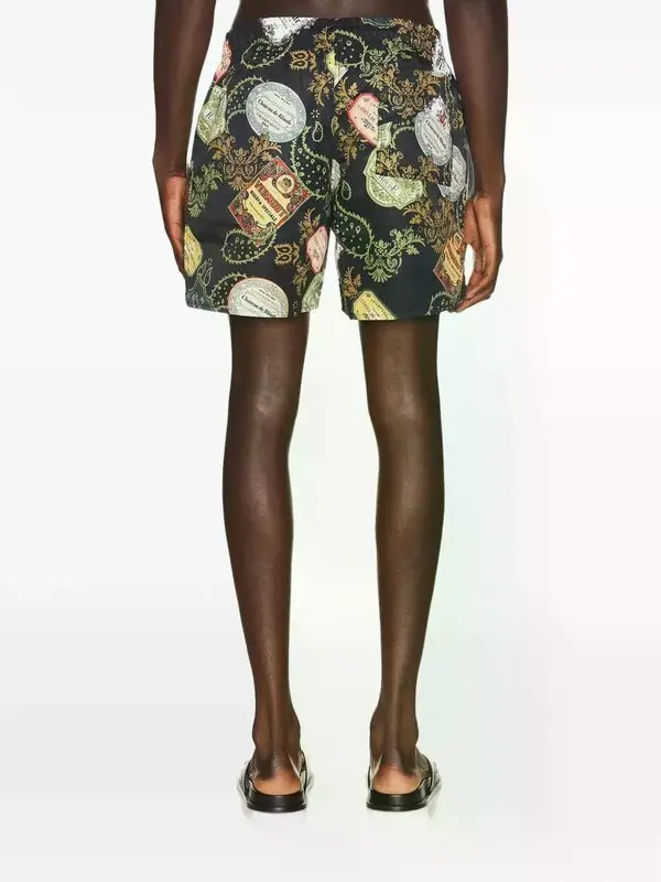 Rhude Vin Bandana-print Swim Shorts - Black