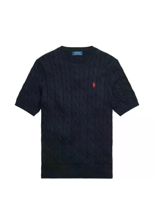 Polo Ralph Lauren Cable-knit Short-sleeve Sweater
