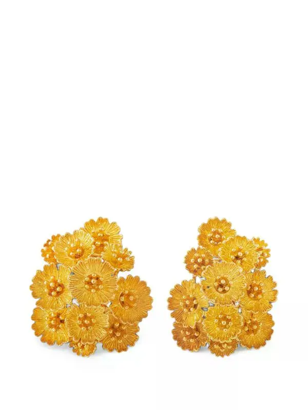 Van Cleef & Arpels Floral Clip-on Earrings - Gold
