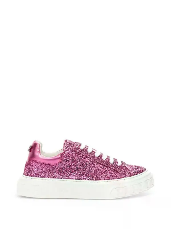 Casadei Glitter-embellished Low-top Sneakers