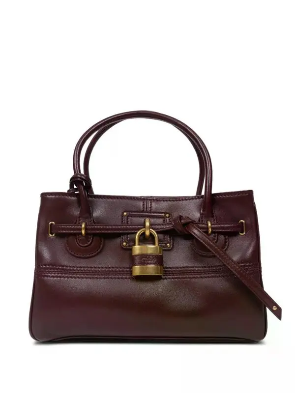 Chloé Small Paddington Leather Tote Bag - Red