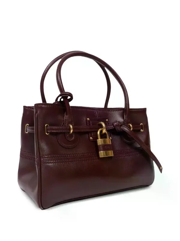 Chloé Small Paddington Leather Tote Bag - Red