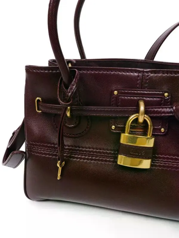 Chloé Small Paddington Leather Tote Bag - Red