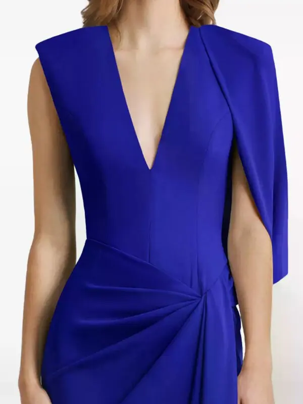 GEMY MAALOUF Draped V-neck Dress