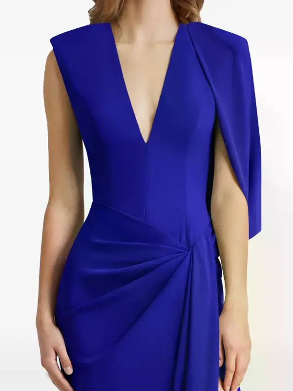 GEMY MAALOUF Draped V-neck Dress