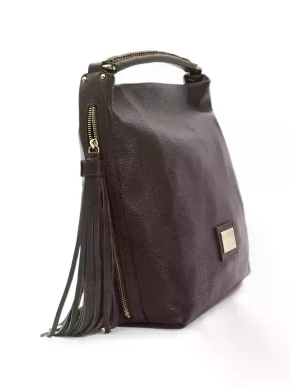 POMPEI DONATELLA Braided-handle Tassel Shoulder Bag