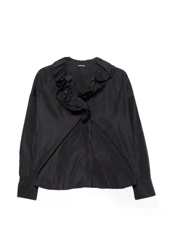SUSANNE BOMMER Ruffle-collar Long-sleeve Blouse
