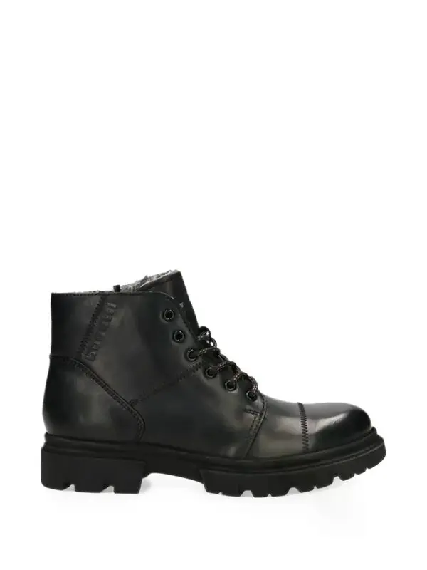 BUGATTI Lace-up Leather Ankle Boots