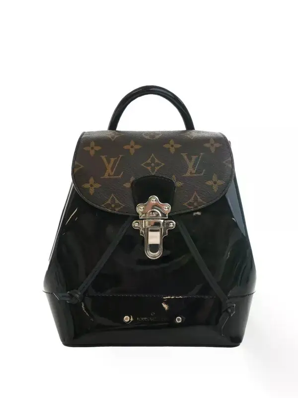 LOUIS VUITTON 2018-2026 Monogram Vernis Hot Springs Backpack - Black