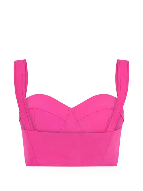 Moschino Sweetheart-neck Cropped Top