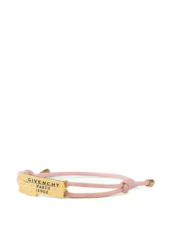 Givenchy Tape Cord Bracelet In Cotton And Metal