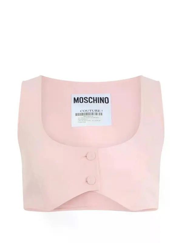 Moschino Button-up Crop Top