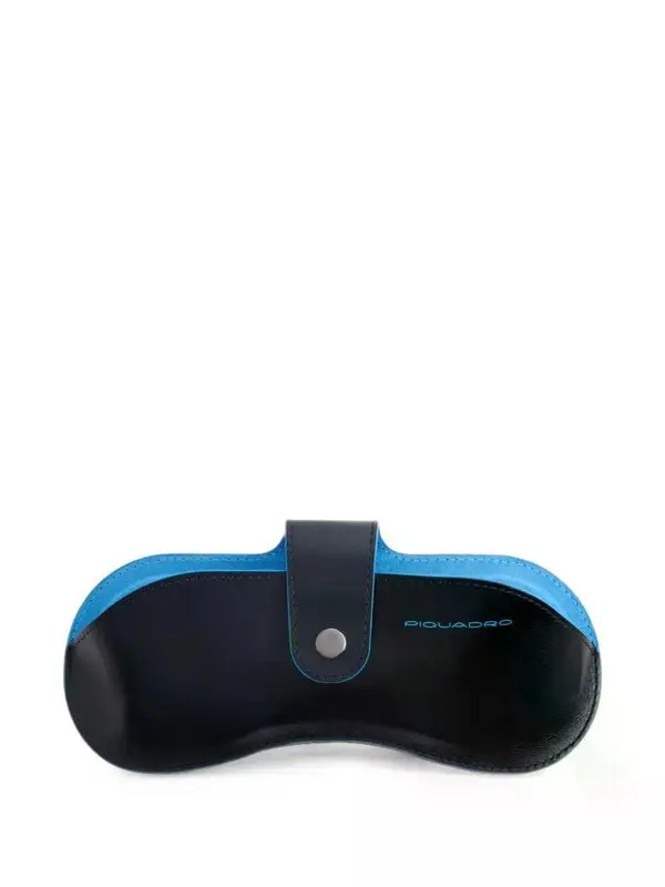 PIQUADRO Tracker And Magsafe® Leather Glasses Case - Blue