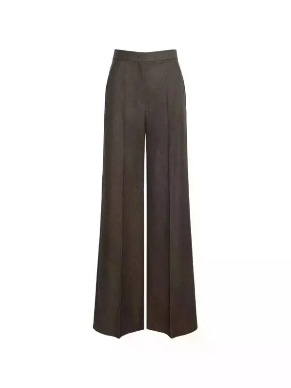 Max Mara Pleated Wide-leg Tailored Trousers - Grey