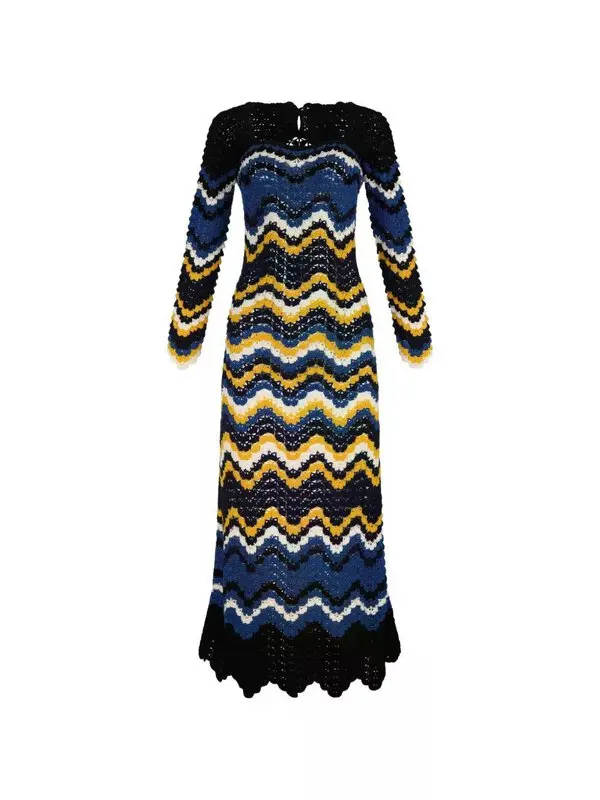 Escvdo Sumac Crochet Maxi Dress