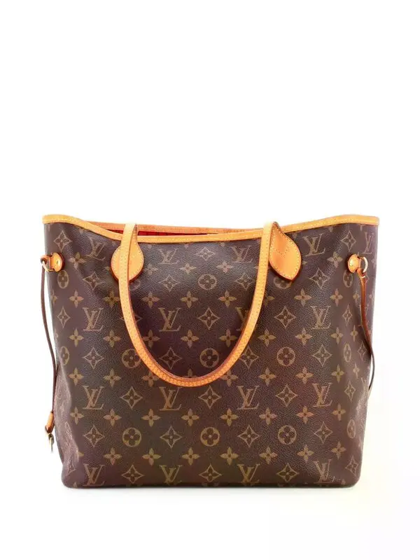LOUIS VUITTON Neverfull Nm Monogram Canvas Mm Tote Bag - Brown