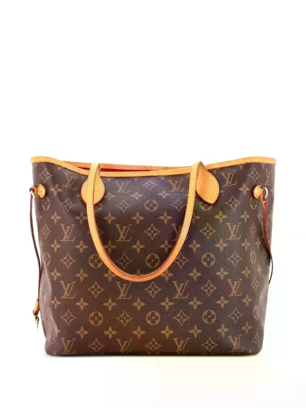 LOUIS VUITTON Neverfull Nm Monogram Canvas Mm Tote Bag - Brown