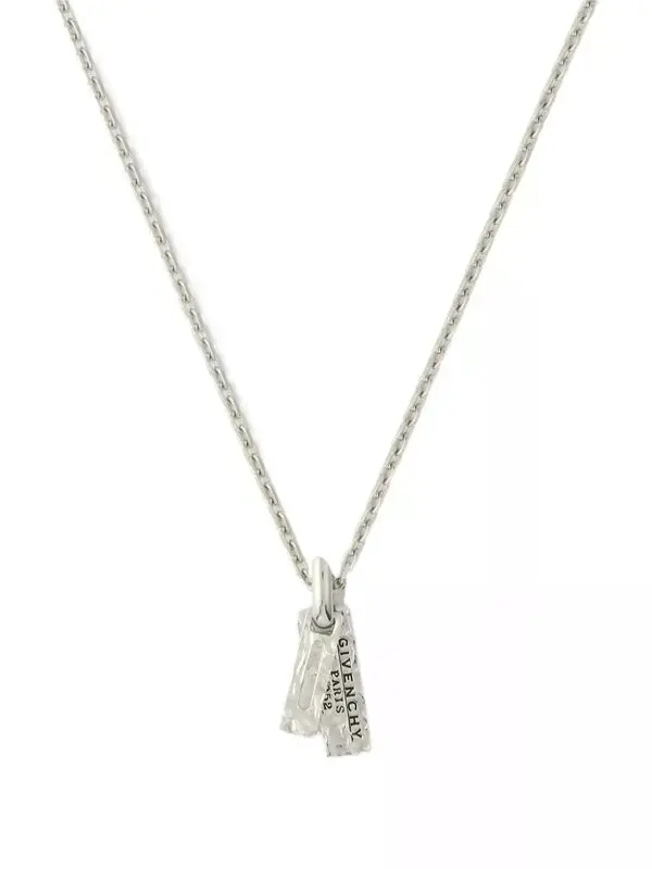 Givenchy Tape Necklace In Metal And Enamel