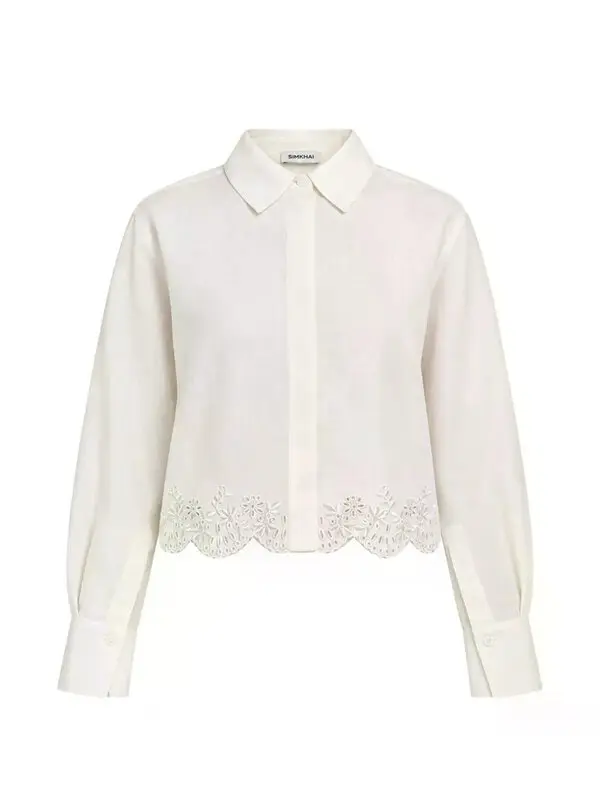 Simkhai Ames Embroidered Shirt - White