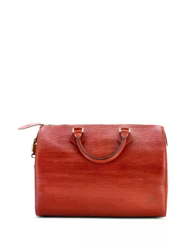 LOUIS VUITTON Speedy Handbag Epi Leather 30 Satchel - Brown