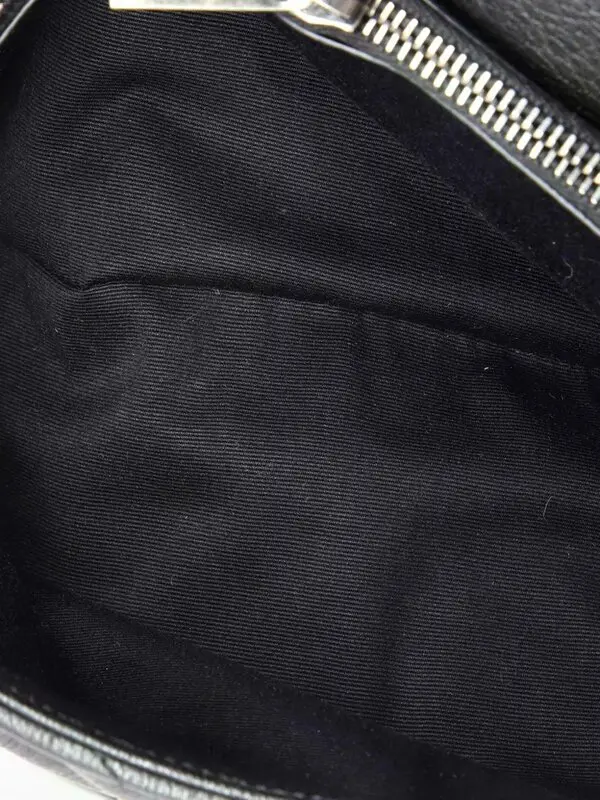 Saint Laurent Classic Monogram College Bag Matelasse Chevron Leather Medium Crossbody Bag - Black